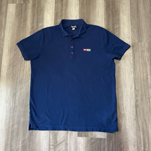 Diesel | Shirts | Diesel Tweetsplit Navy Blue Polo Shirt | Poshmark